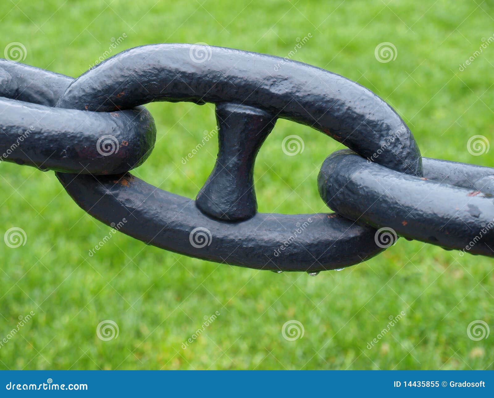 Single chain link stock image. Image of drop, shackle - 14435855