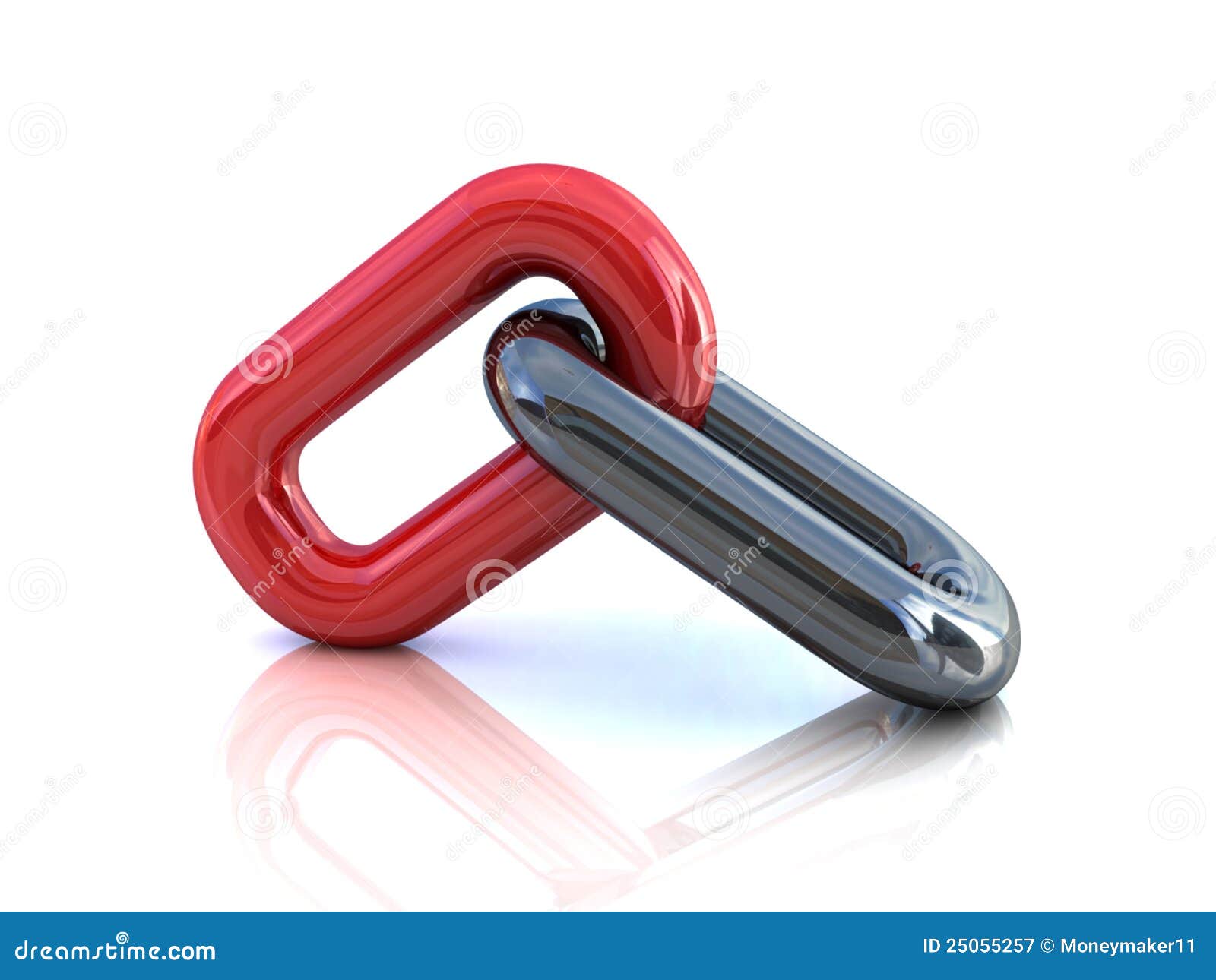 Single Chain Link Royalty Free Stock Photography - Image: 25055257