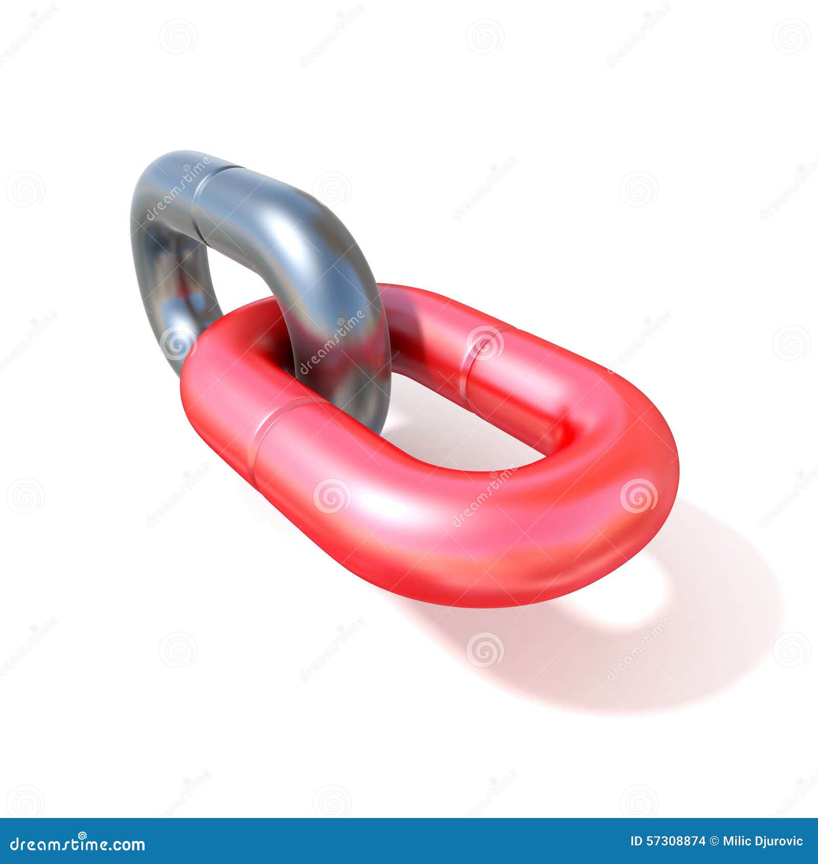 Single chain link icon stock illustration. Illustration of interface ...