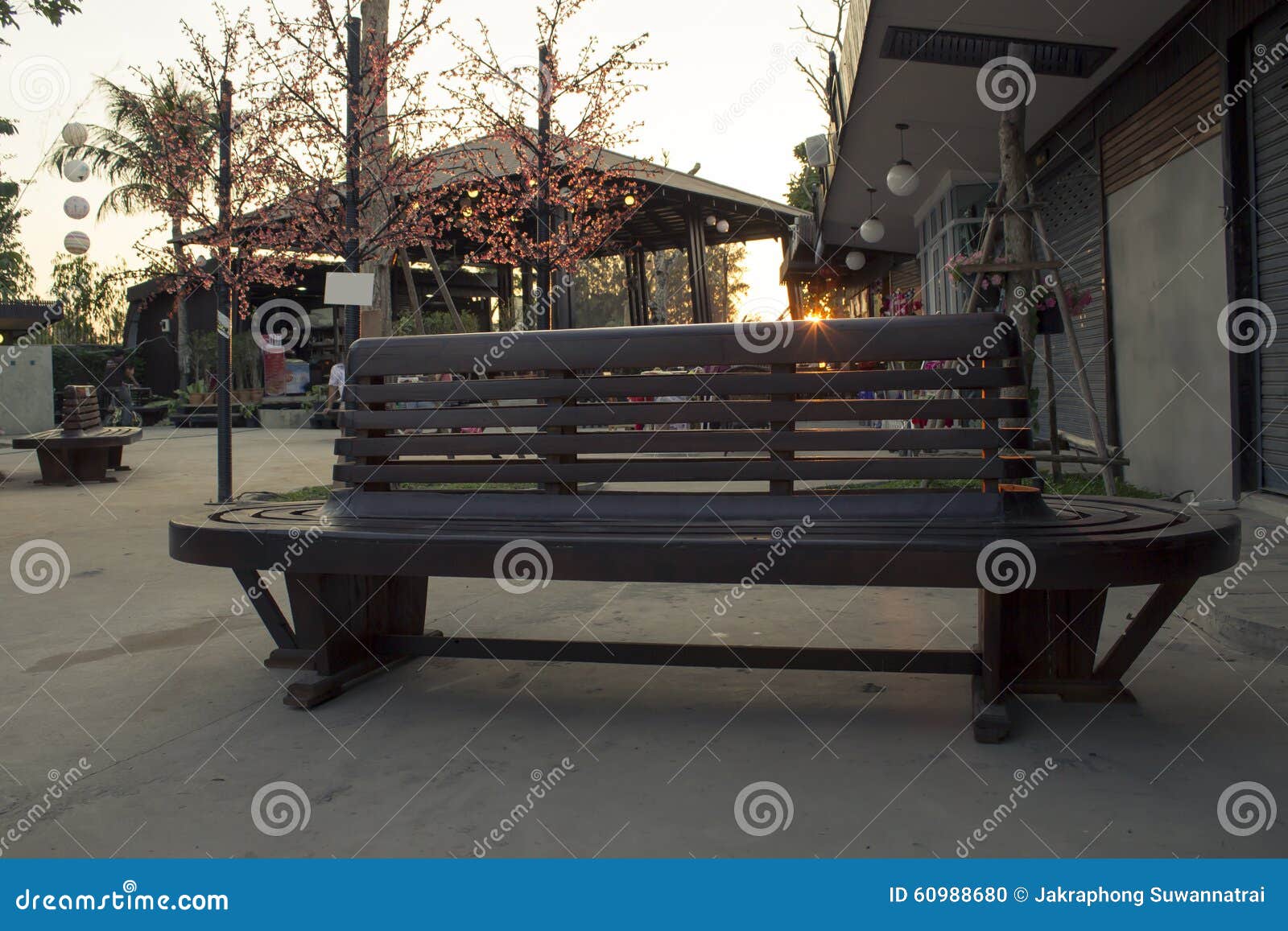 Single Chair in Public Park Stock Photo - Image of public, light: 60988680