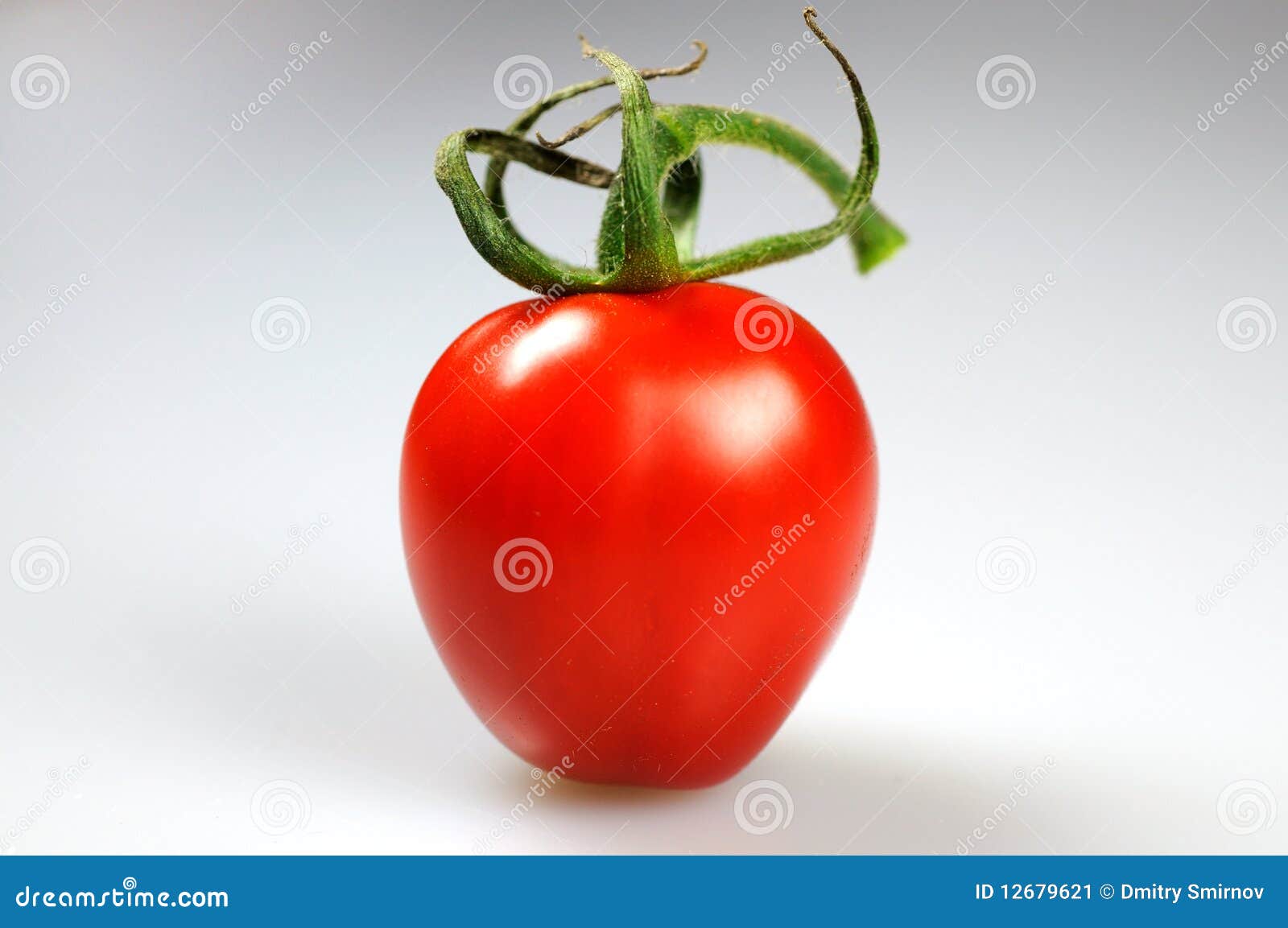 Single Cherry Tomato stock image. Image of saturated - 12679621