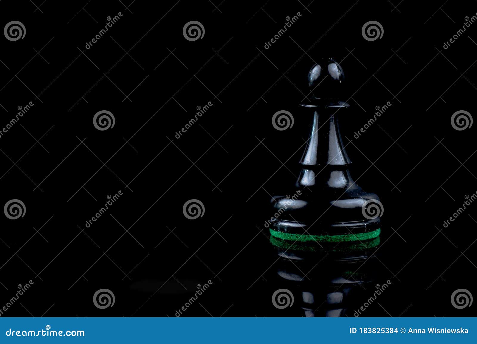 Single Black Pawn Chess Piece Stock Photo - Image of brown, tournament ...