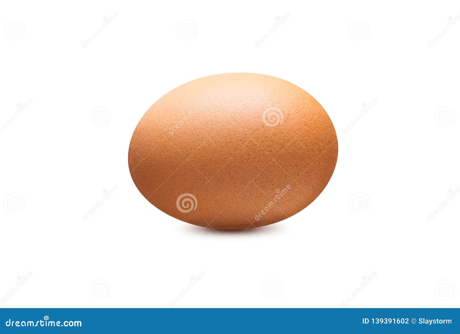 Single Chicken Egg Brown Color Isolated on White Background Stock Photo ...