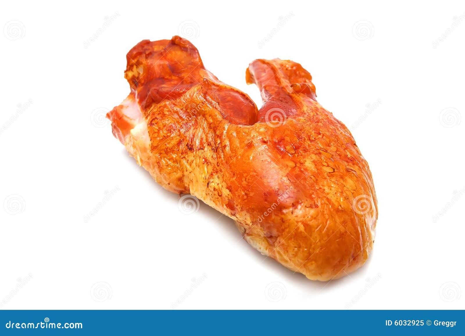 Single Chicken Wing Isolated Stock Image - Image of roasted, food: 6032925