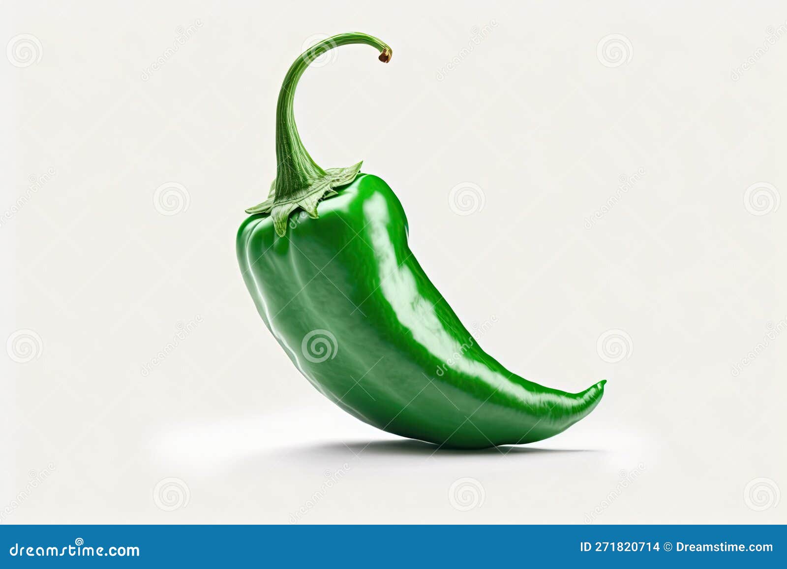 Single Chili Pepper Isolated Stock Illustration - Illustration of ...