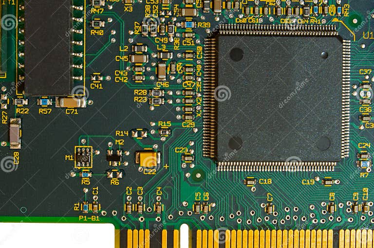 Single-chip Controller on Circuit Board. Stock Photo - Image of ...