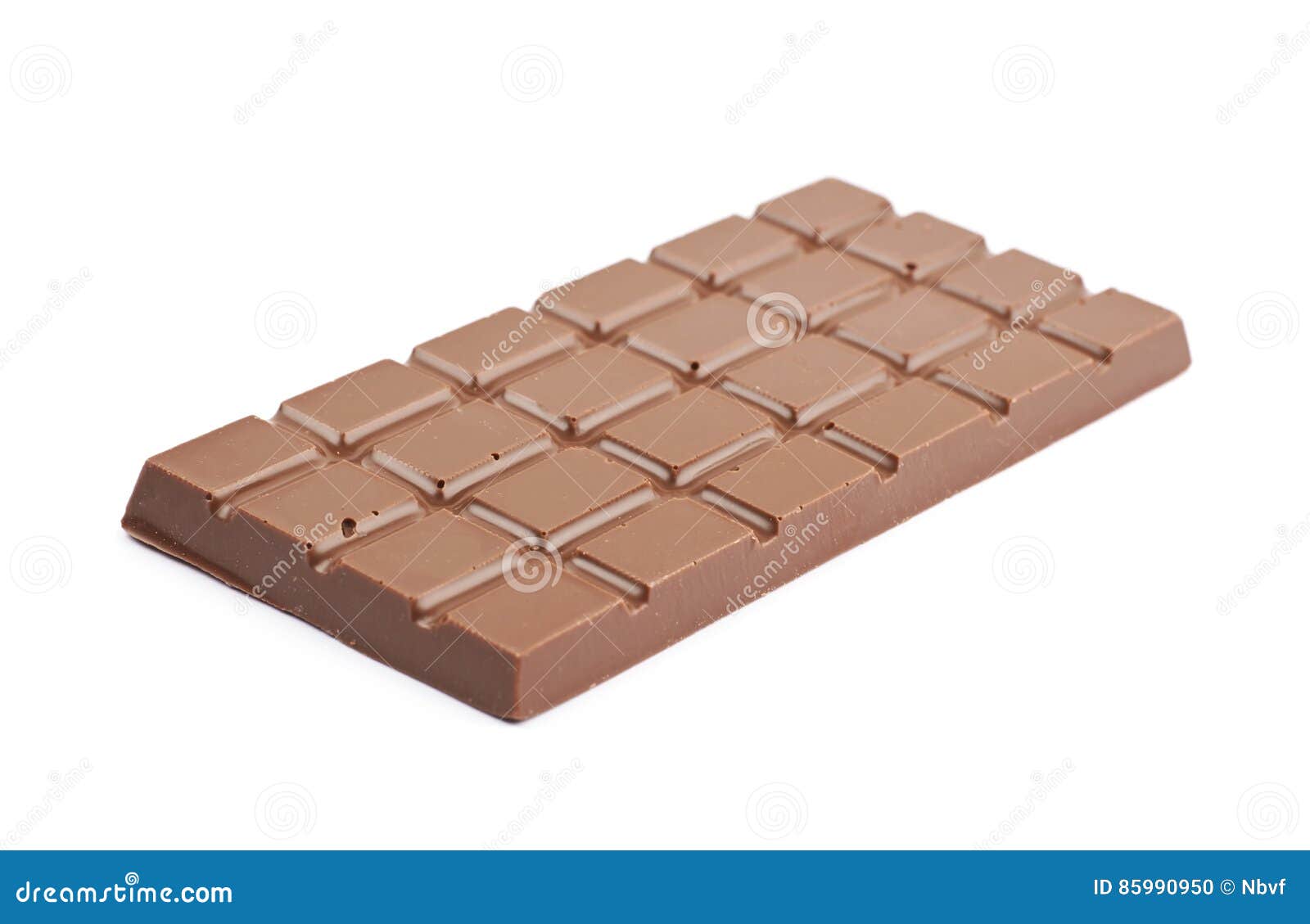 Single Chocolate Bar Isolated Stock Photo - Image of ingredient ...