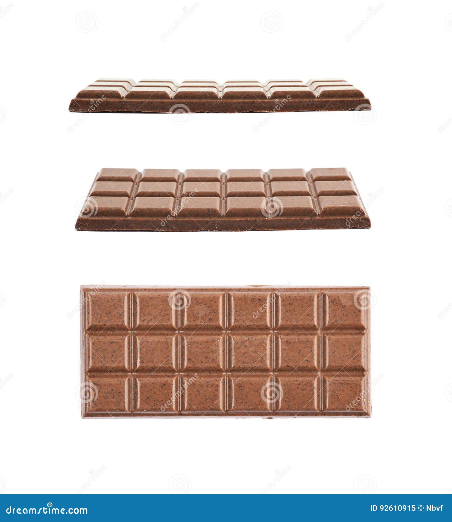 Single Chocolate Bar Isolated Stock Image - Image of isolated ...
