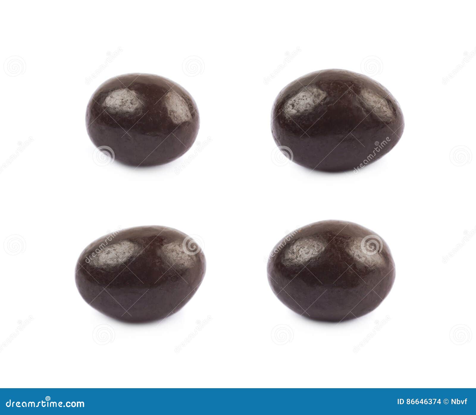 Single Chocolate Candy Isolated Stock Photo - Image of delicious, cocoa ...