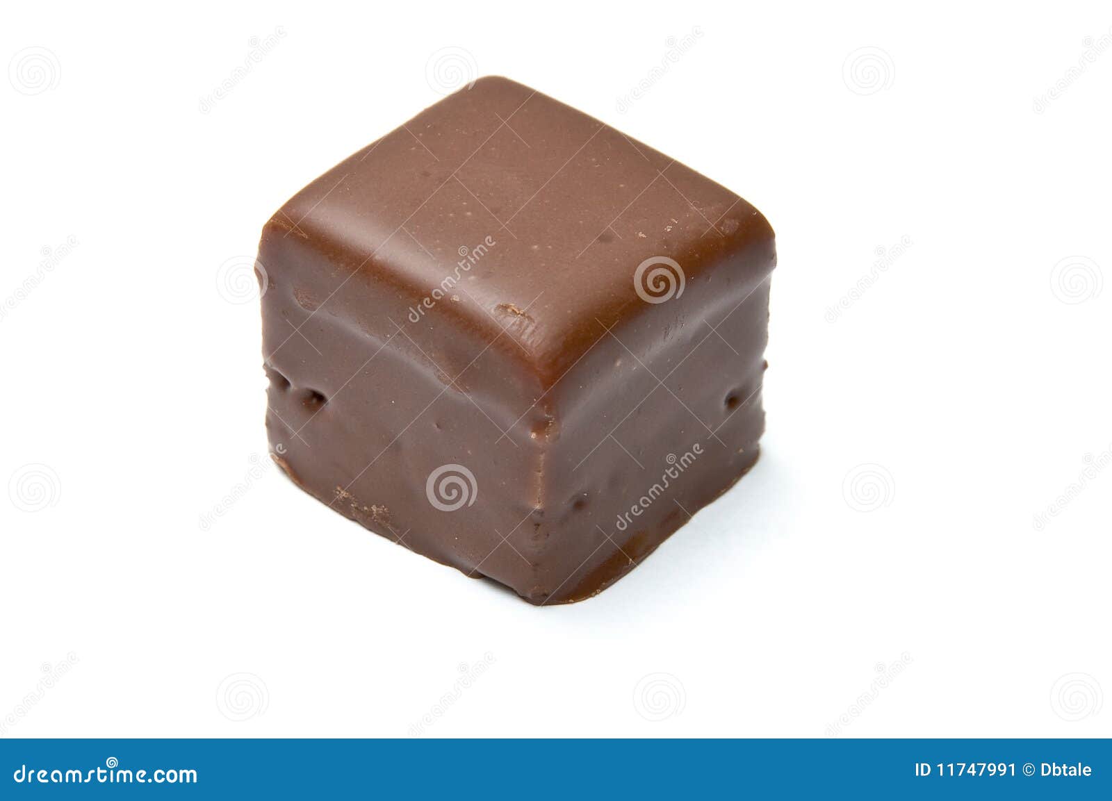 Single Chocolate Cube Stock Image - Image: 11747991