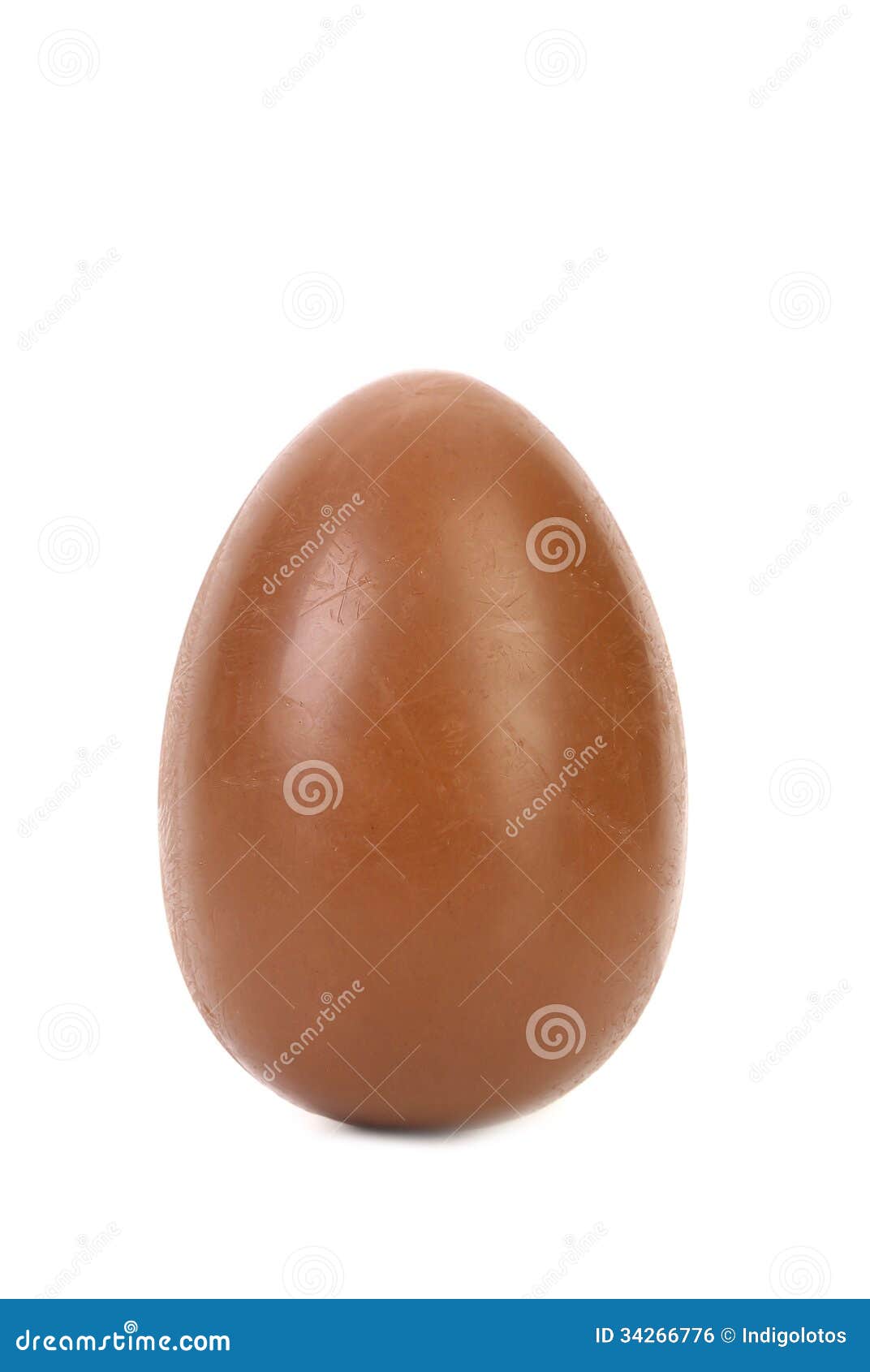 Single chocolate egg. stock photo. Image of festive, spring - 34266776
