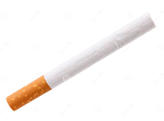 Single Cigarette with Filter Stock Photo - Image of healthcare, coffin ...