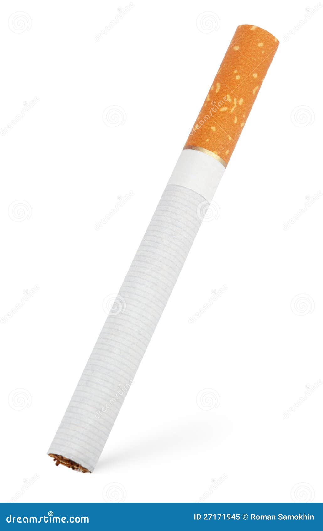 Single cigarette on white stock image. Image of habit - 27171945