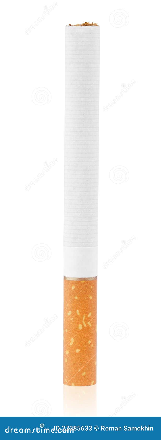 Single cigarette on white stock image. Image of forbidden - 27385633