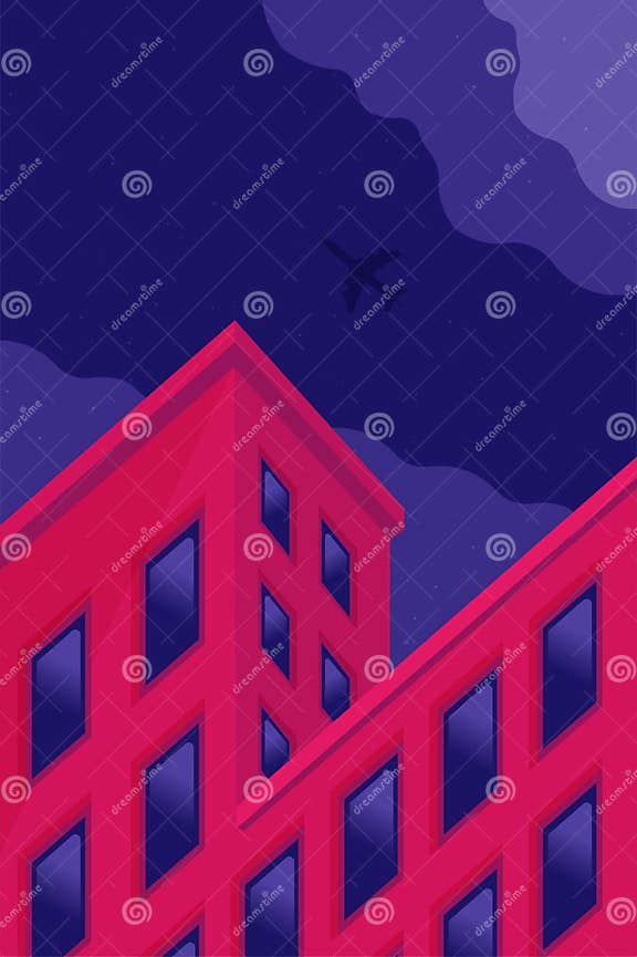 Single City Office Building in Flat Style Vector Stock Vector ...