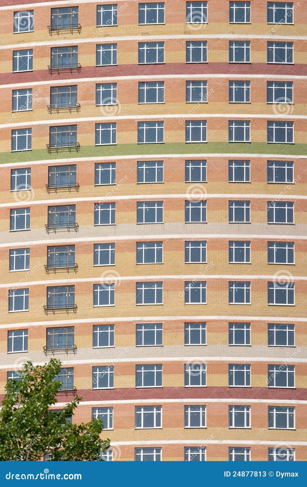 Single City Residential Building Closeup Stock Image - Image of outdoor ...