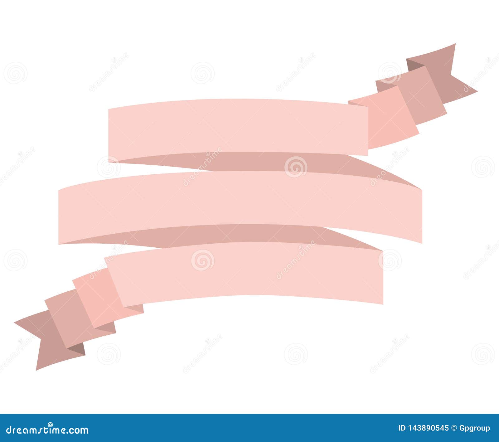 Single and Classic Pink Ribbon Frame Stock Vector - Illustration of ...