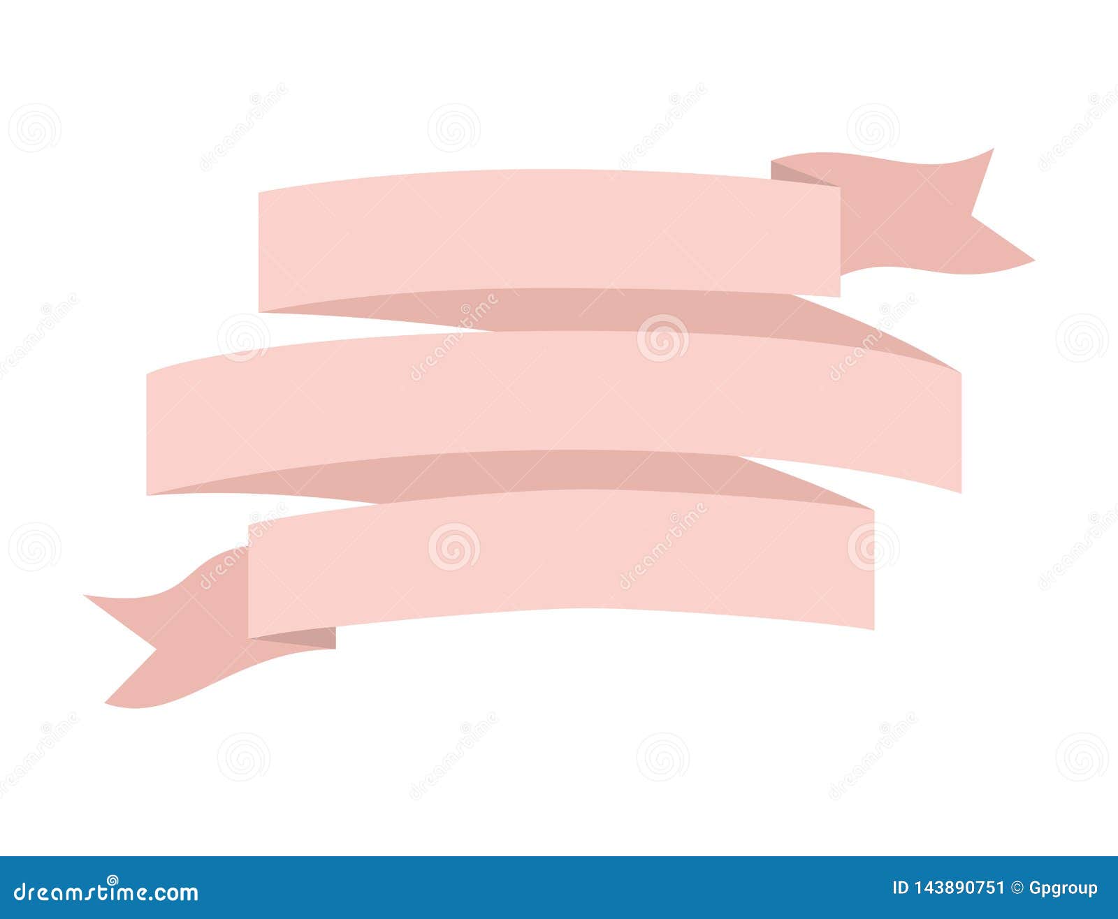 Single and Classic Pink Ribbon Frame Stock Vector - Illustration of ...
