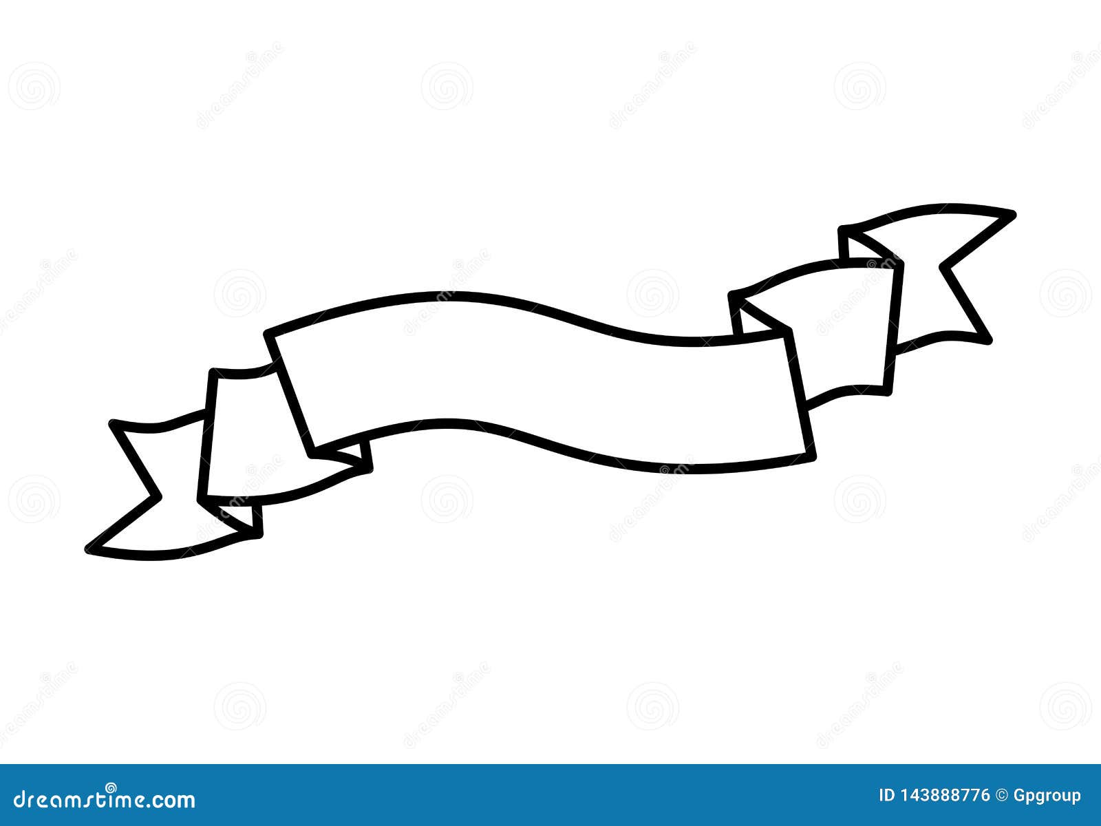 Single and Classic Ribbon Frame Stock Vector - Illustration of event ...