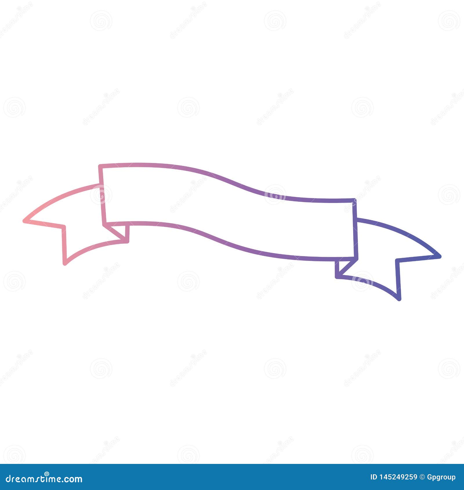 Single and Classic Ribbon Frame Stock Vector - Illustration of design ...