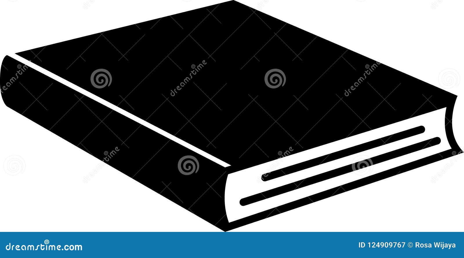 Single Close Book Icon Editable Vector Black Color Stock Image ...