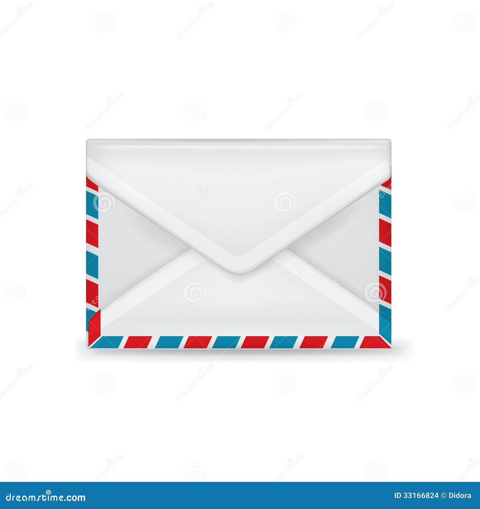 Single Closed Envelope Isolated Stock Vector - Illustration of paper ...