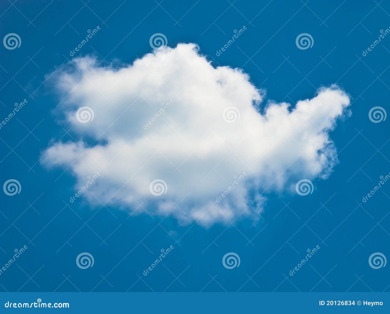 Single cloud stock photo. Image of fluffy, cumulus, blue - 20126834