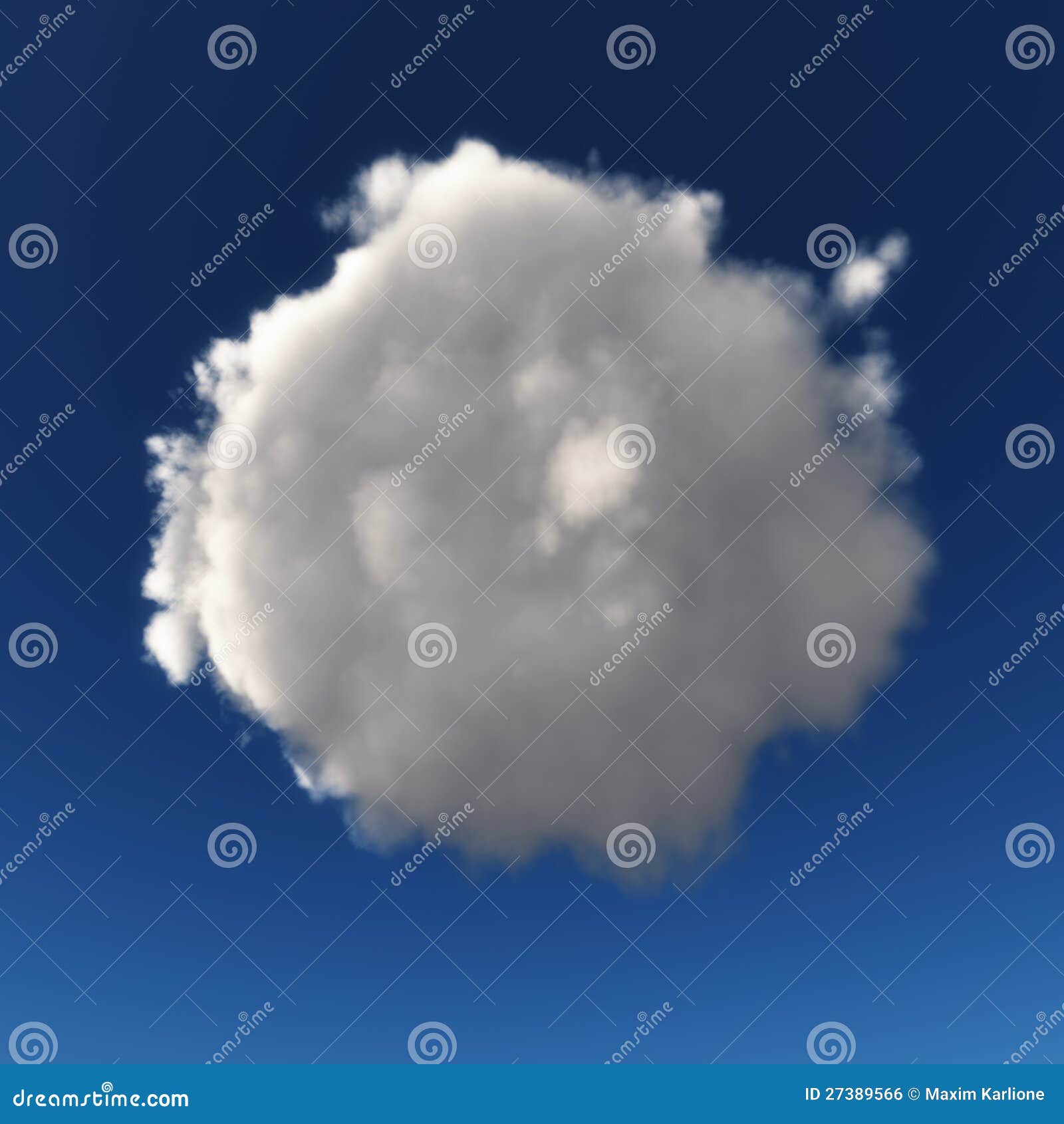 Single Cloud stock illustration. Illustration of object - 27389566