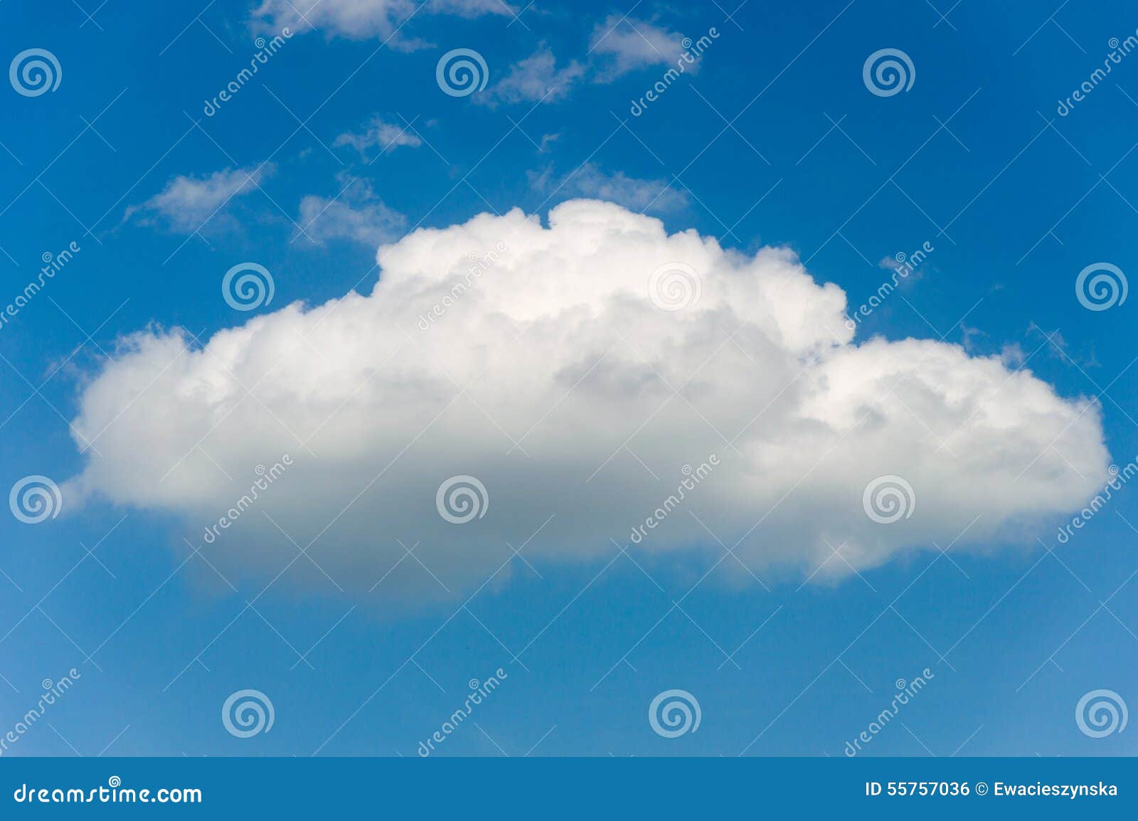 The Single cloud. stock photo. Image of space, clear - 55757036
