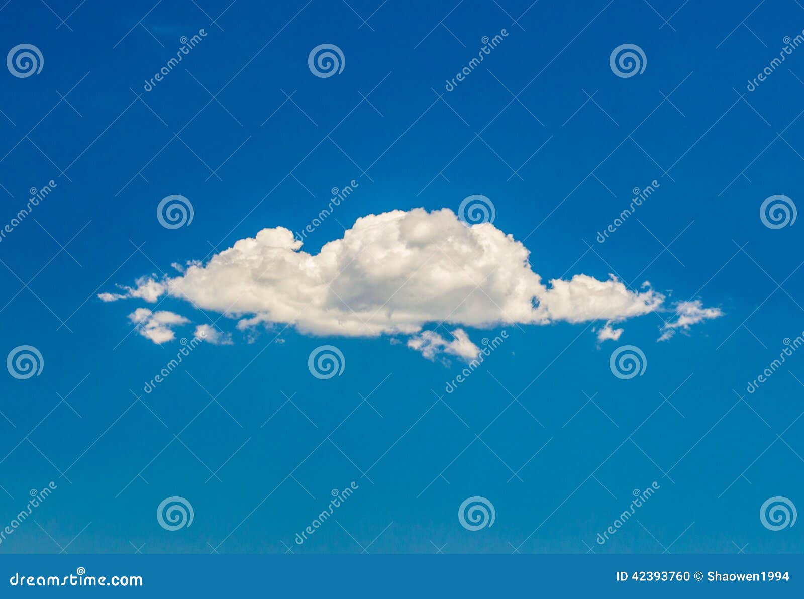Single cloud stock photo. Image of solitary, scenery - 42393760