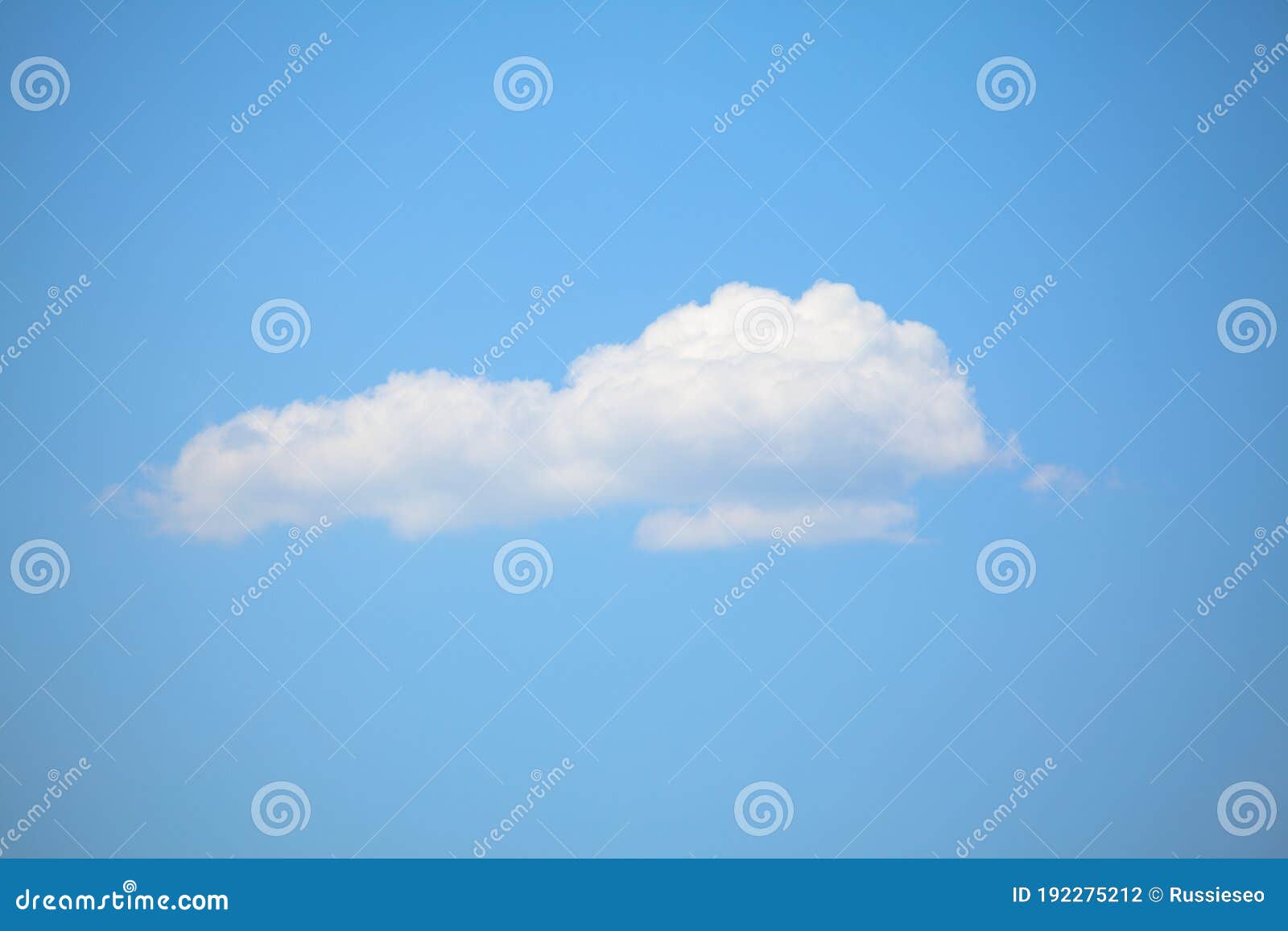 Single cloud at blue sky stock photo. Image of cloudscape - 192275212