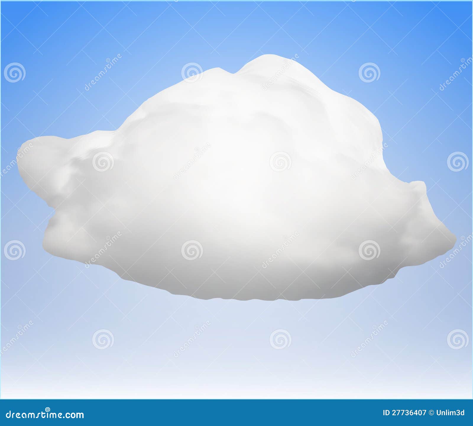 Single cloud. vector stock vector. Illustration of beauty - 27736407