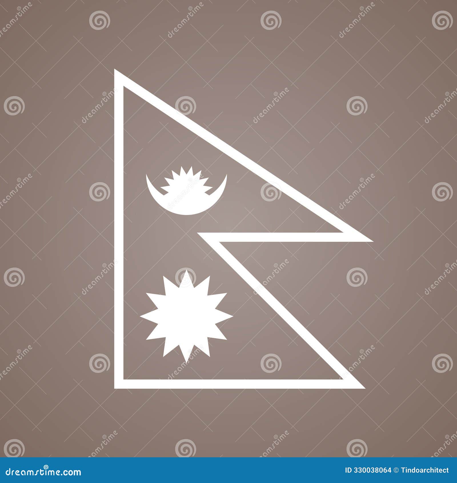 Single color flag of Nepal stock illustration. Illustration of flag ...