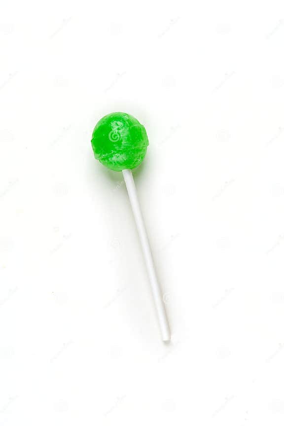 Single Colorful Candy Sucker on a Stick Stock Photo - Image of sugar ...