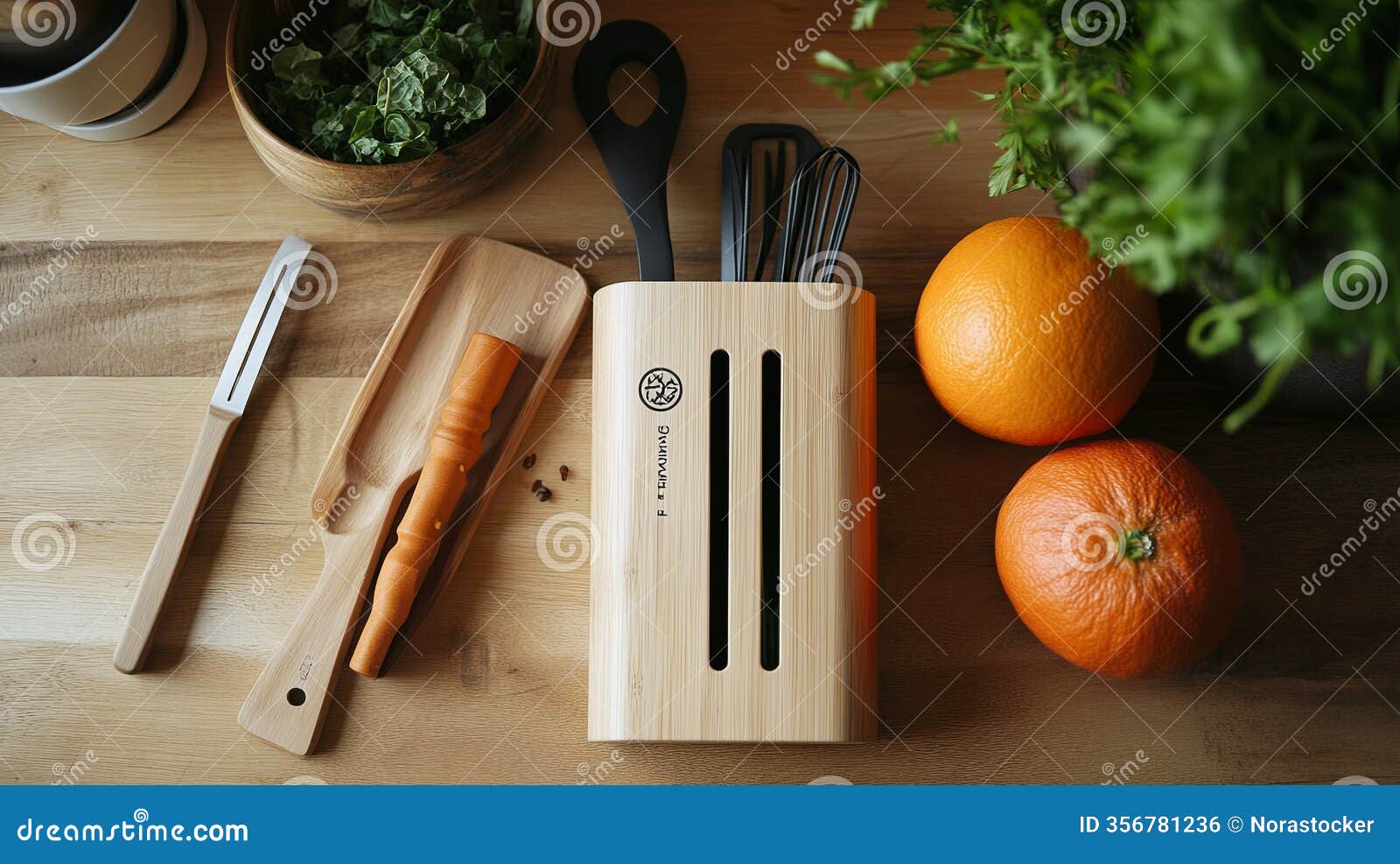A Single Composting Tool Set Styled with Modern Eco-friendly Branding ...