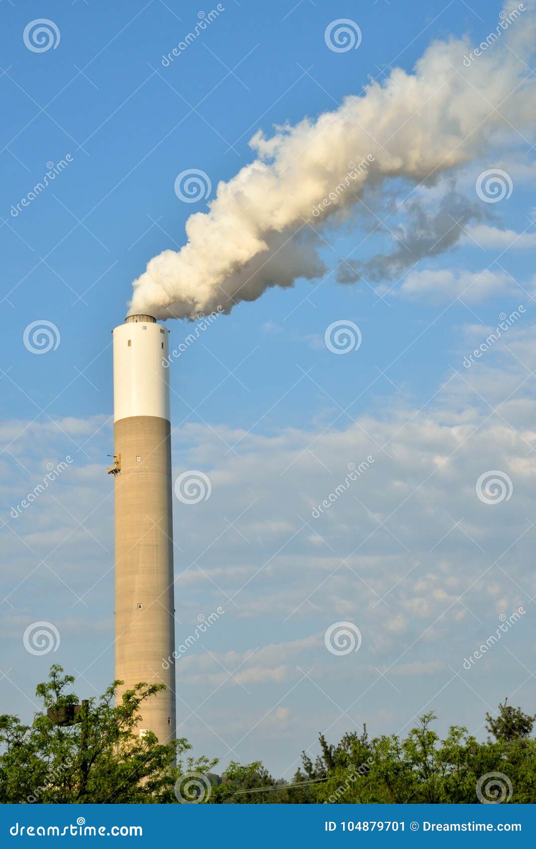 Single Smoke Stack stock image. Image of rises, stack - 104879701