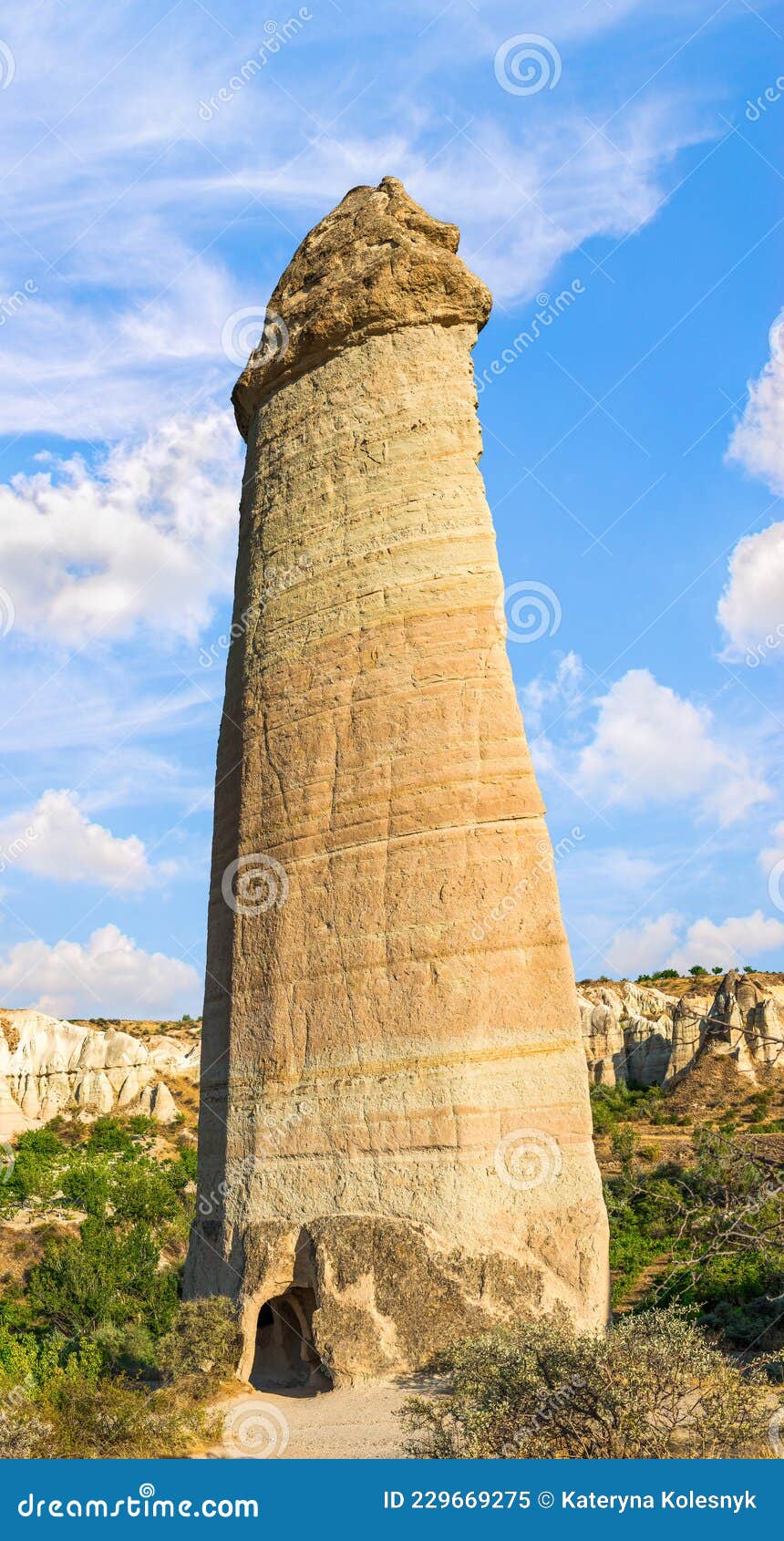 Single conical mountain stock image. Image of destination - 229669275