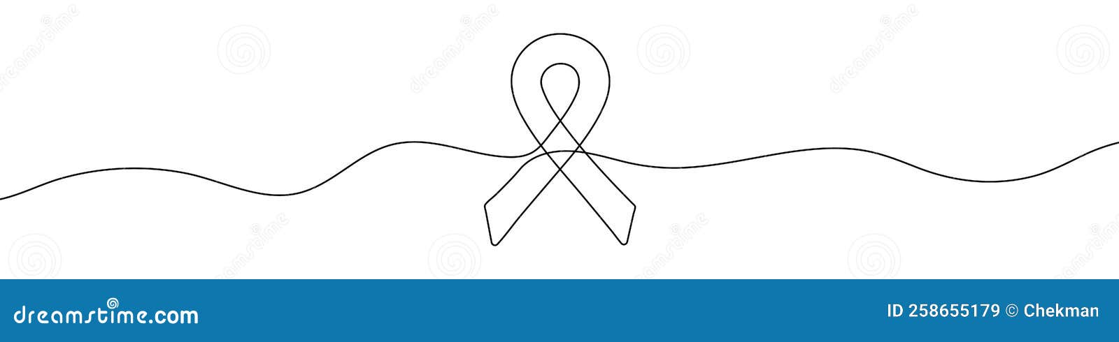 Single Continuous Line Drawing of a Awareness Ribbon. One Continuous ... Single Continuous Line Drawing of a Awareness Ribbon. One Continuous ...