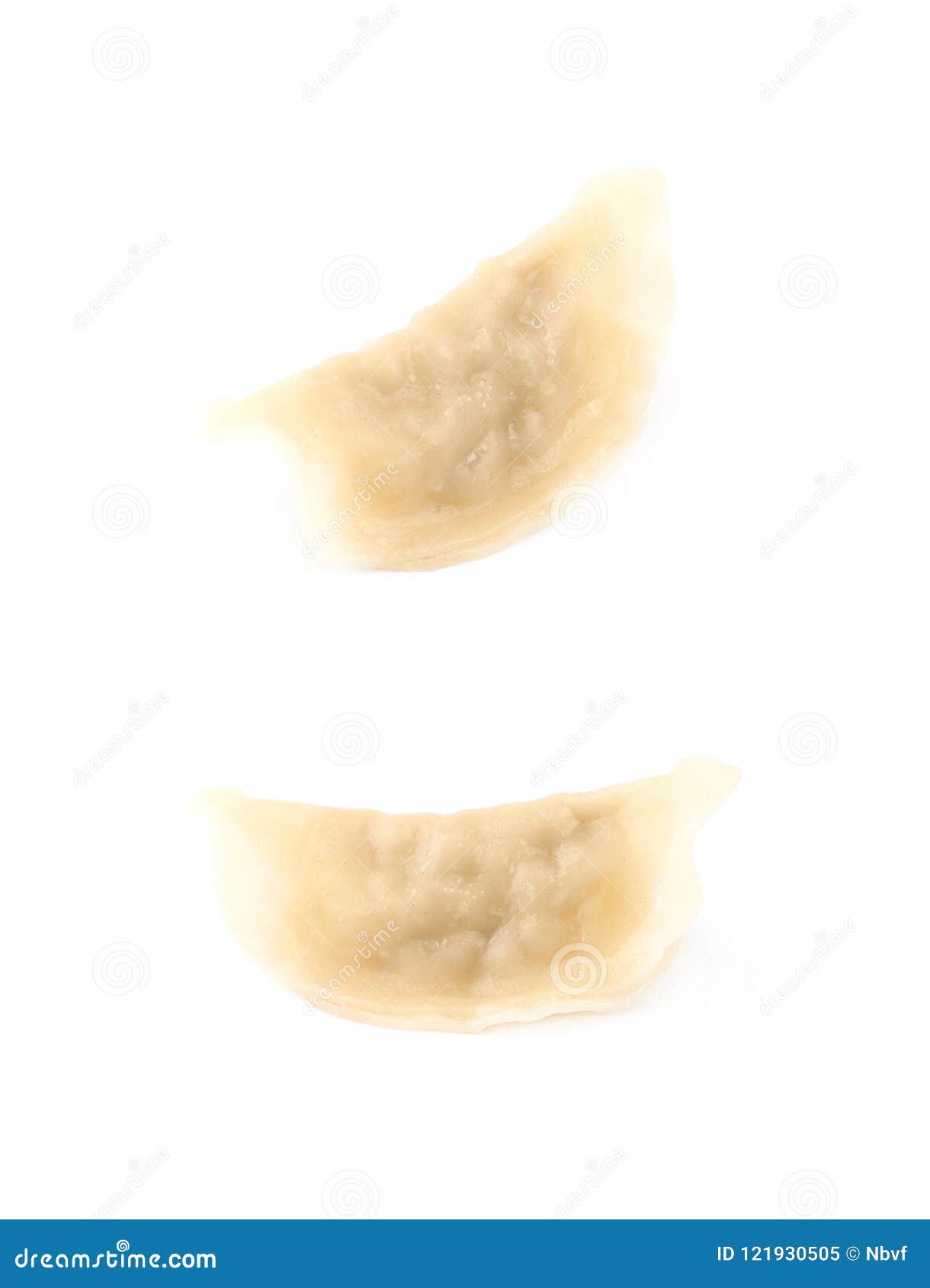 Single Cooked Dumpling Isolated Stock Image - Image of background ...