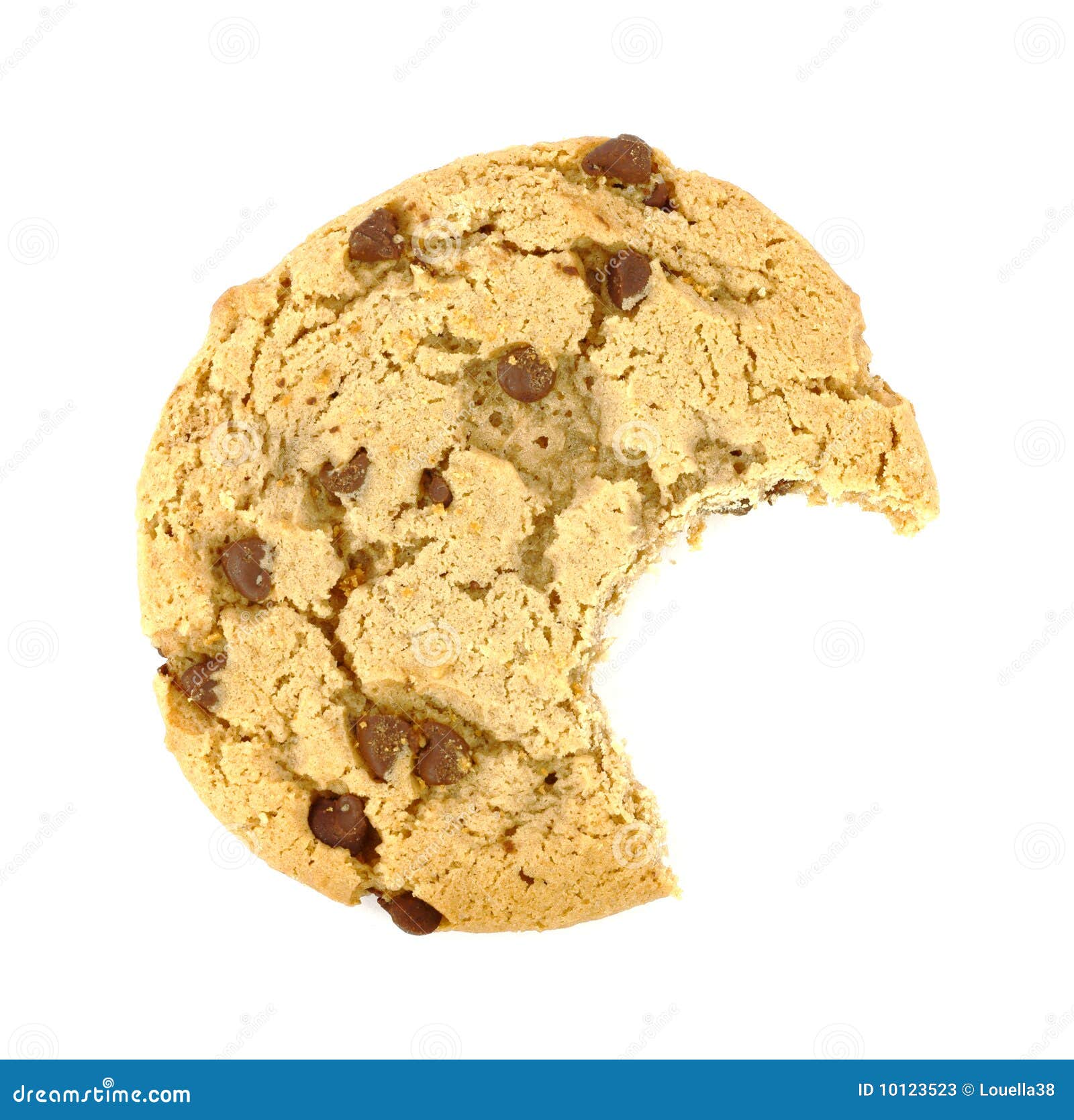 Single cookie bite stock image. Image of enriched, base - 10123523