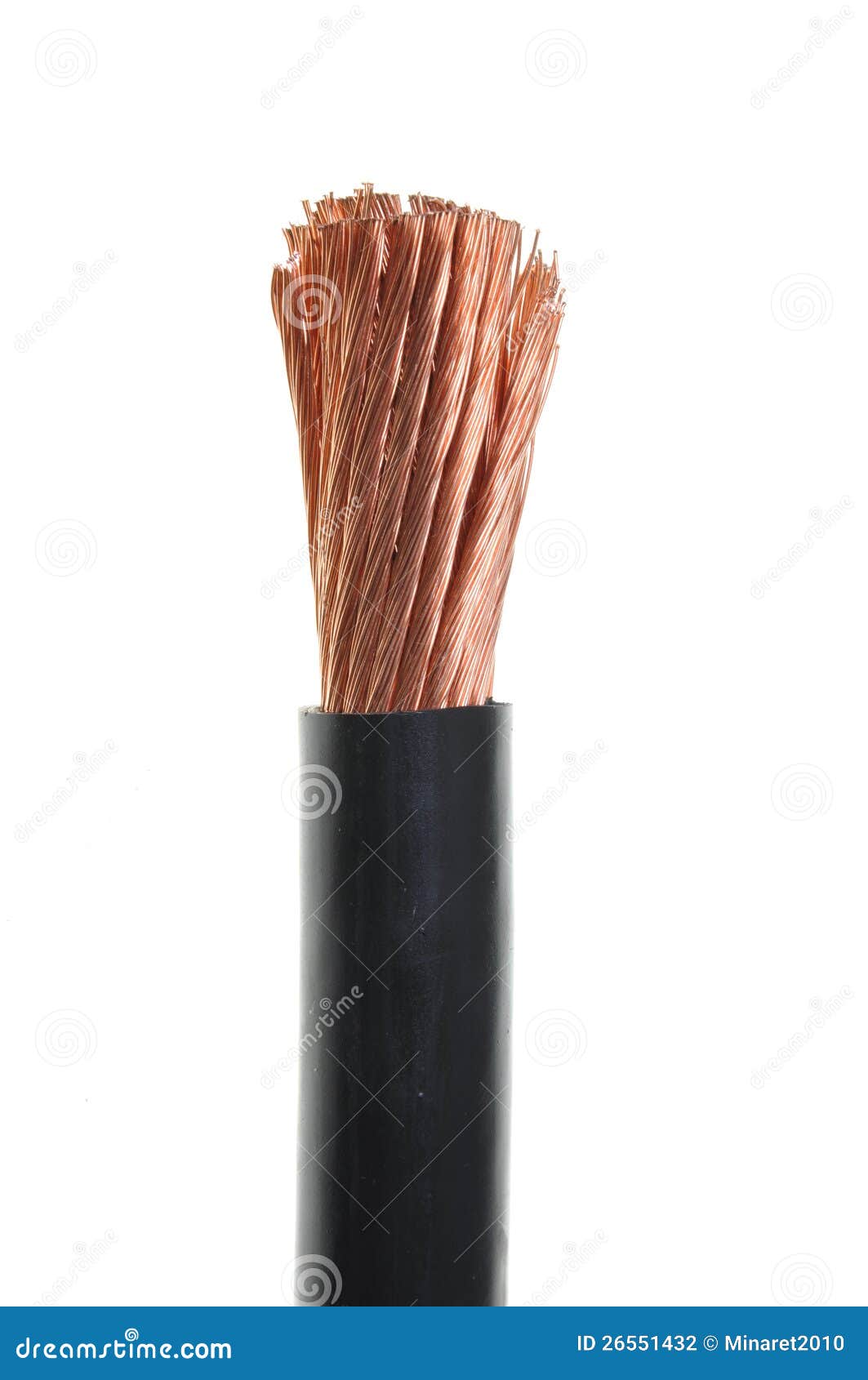 Single copper cable stock photo. Image of field, electronics - 26551432