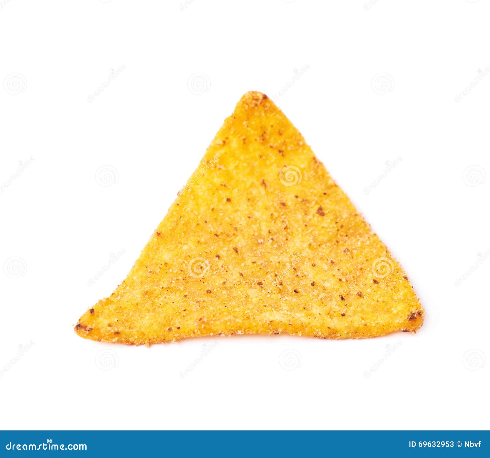 Single Corn Tortilla Chip Isolated Stock Image - Image of party ...