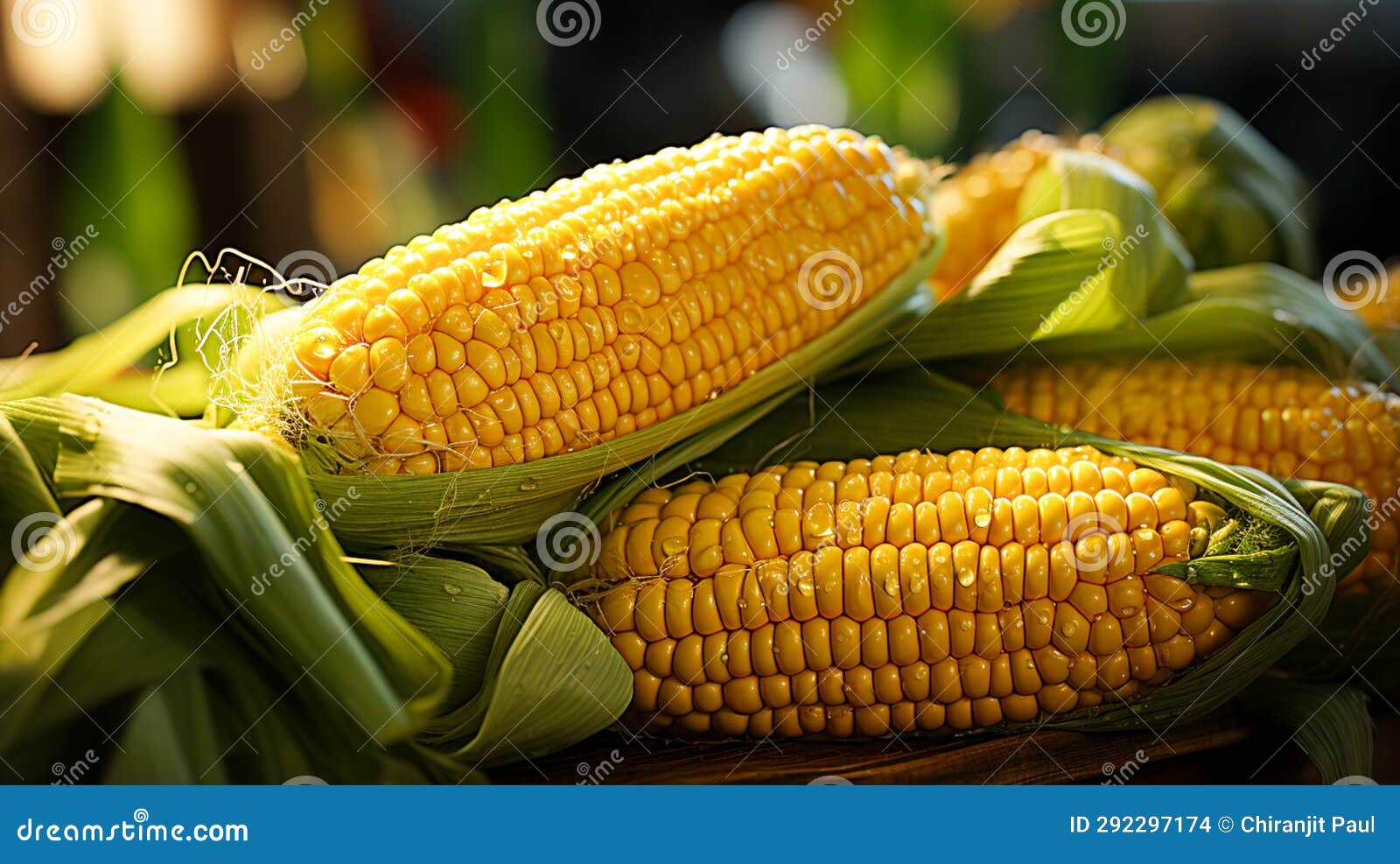 A Single Corn Very Closeup View Stock Photo - Image of closeup, nature ...