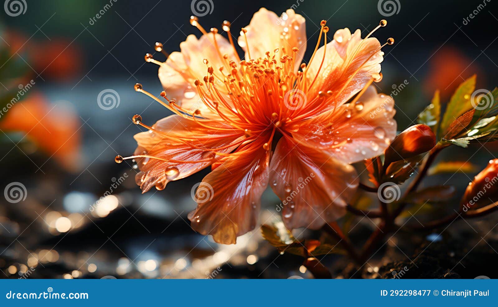 A Single Cota Tinctoria Flower Infront Closeup View Stock Image - Image ...