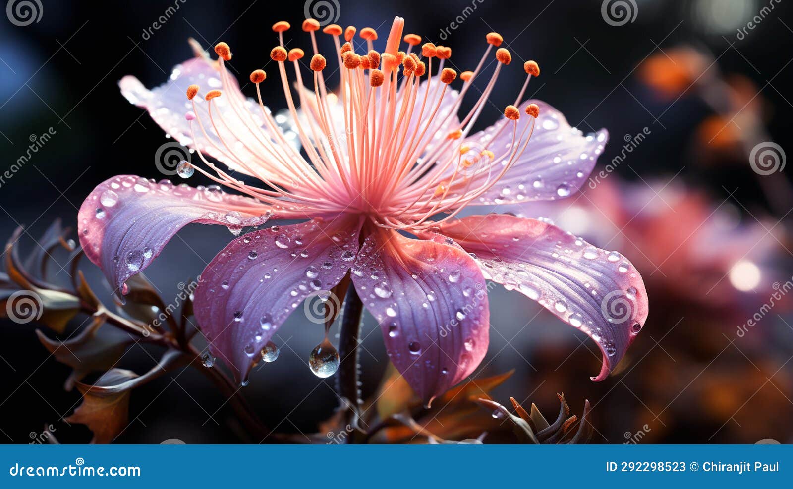 A Single Cota Tinctoria Flower Infront Closeup View Stock Image - Image ...