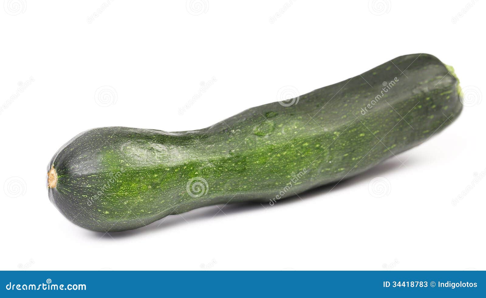 Single Courgette Isolated on White. Stock Image - Image of organic ...
