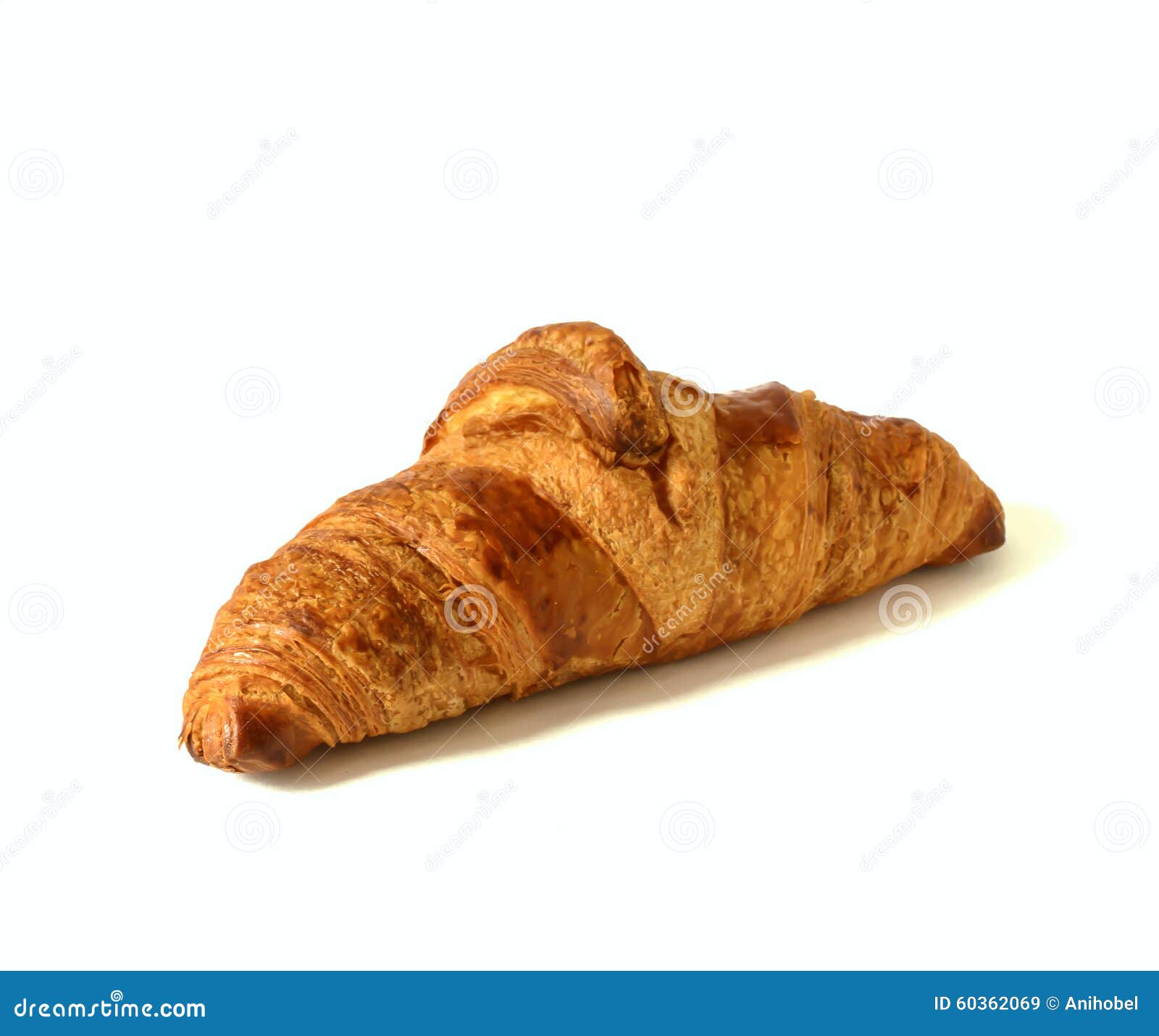 Single croissant stock image. Image of dessert, pastry - 60362069