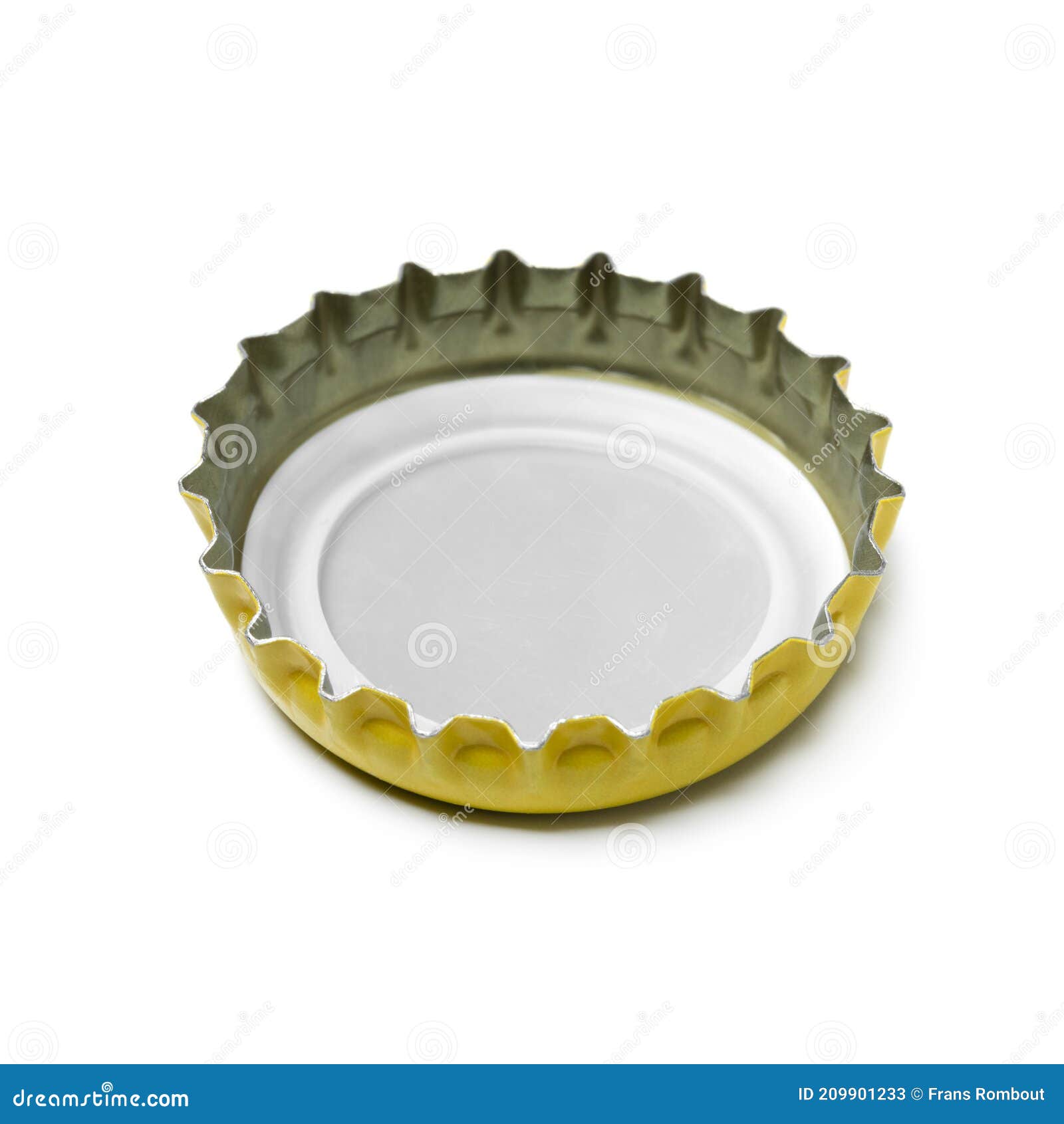 Single Crown Cork Close Up on White Background Stock Image - Image of ...