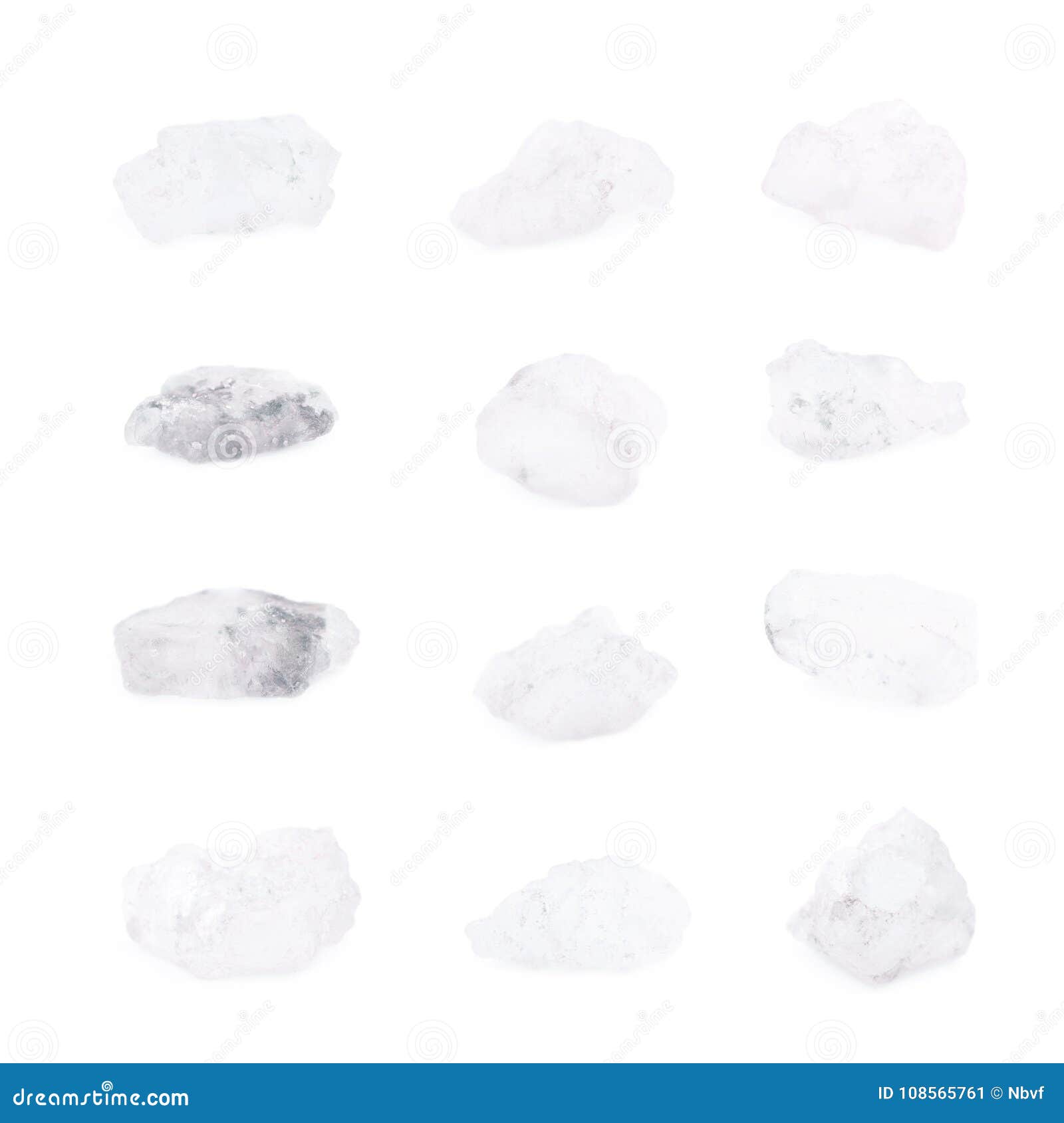 Single Crystal of Salt Isolated Stock Image - Image of crystal, body ...