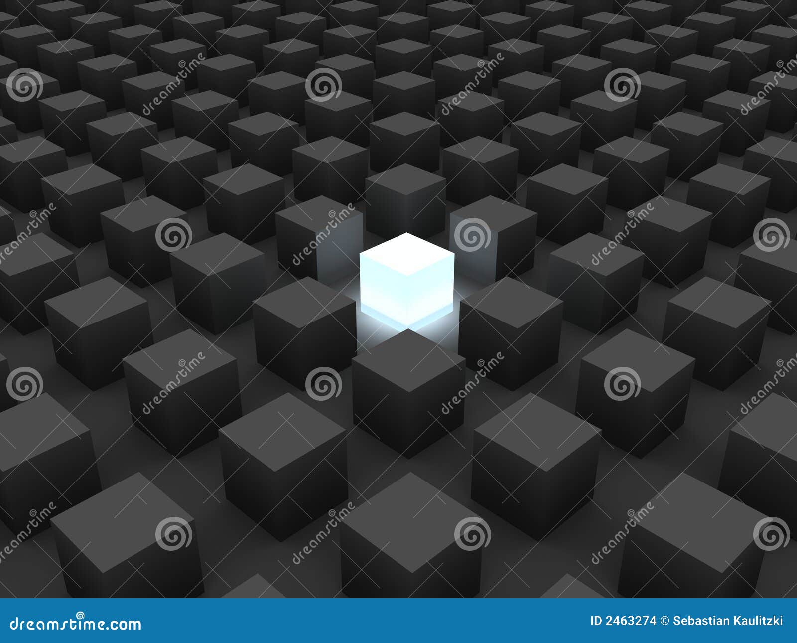 Single cube stock illustration. Illustration of cube, connection - 2463274